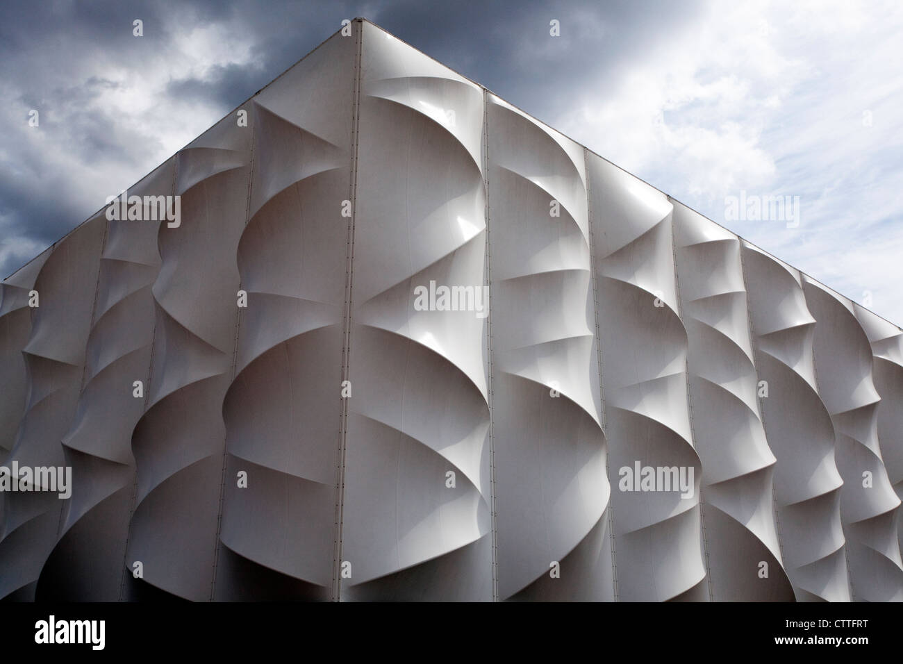 Basketball Arena (detail) in Olympic Park, London Stock Photo - Alamy