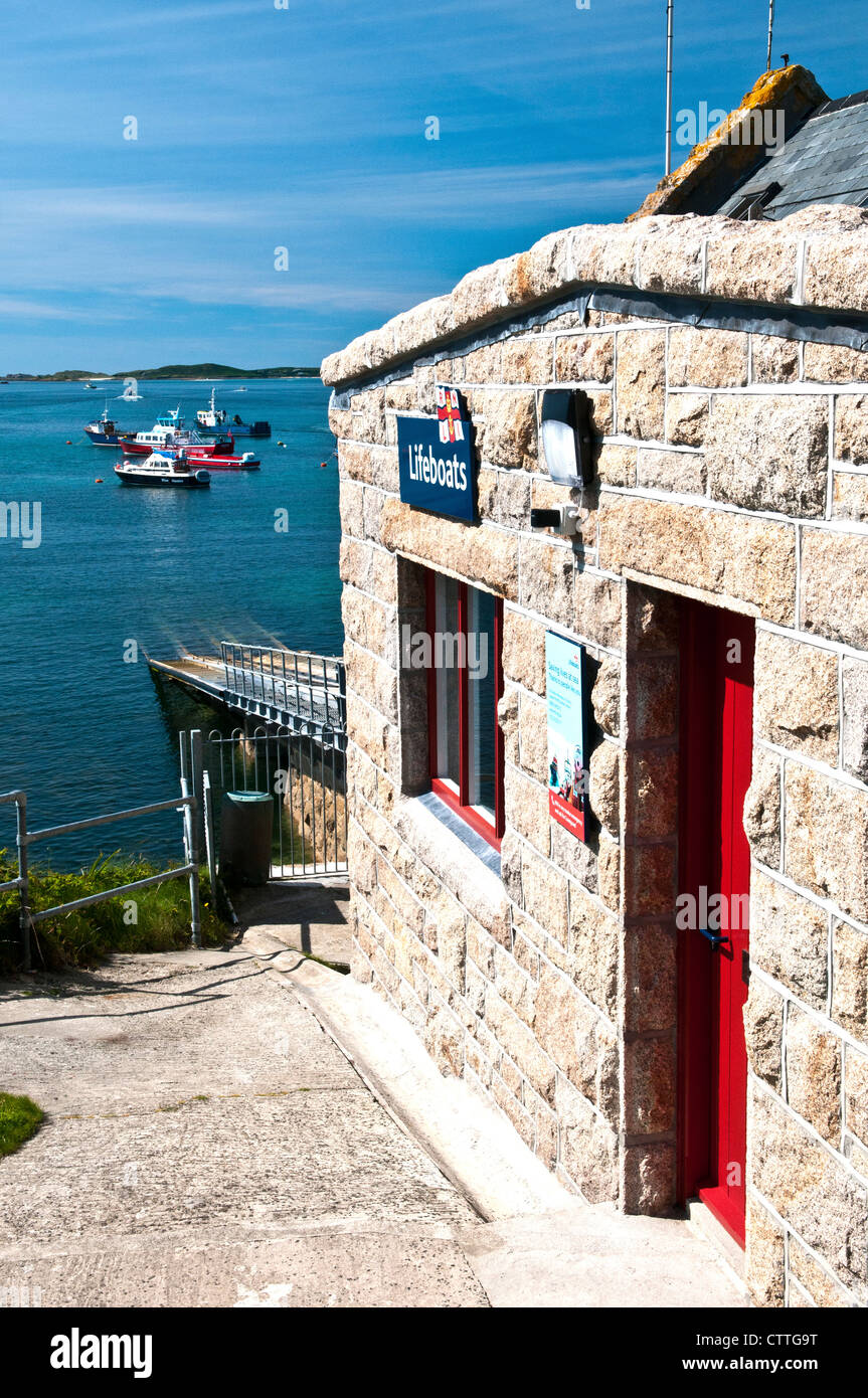 The old RNLI Lifeboat Station at Carn Thomas in Hughtown on St Mary's ...