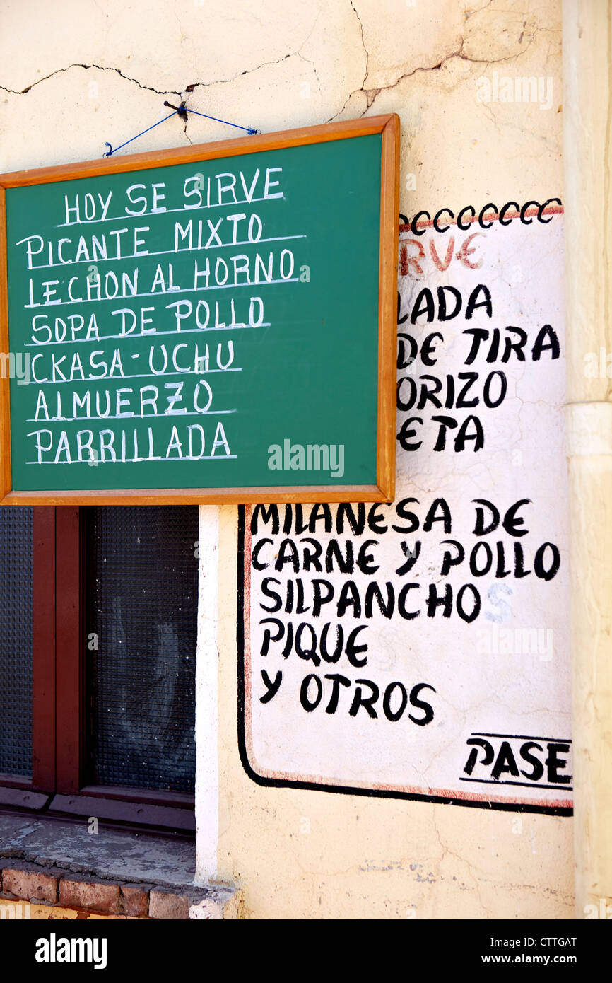 Spanish restaurant menu hi-res stock photography and images - Alamy