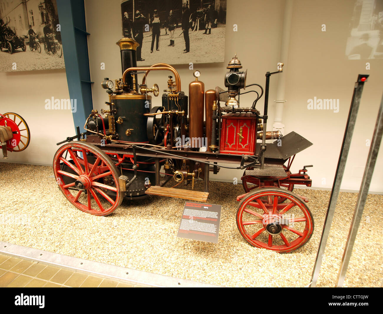 The 1914 Smekal steam fire engine, housed at the National Technical ...