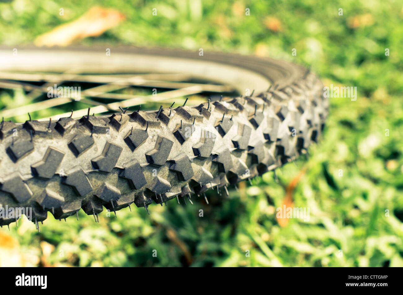 Bike tyre print hi-res stock photography and images - Alamy