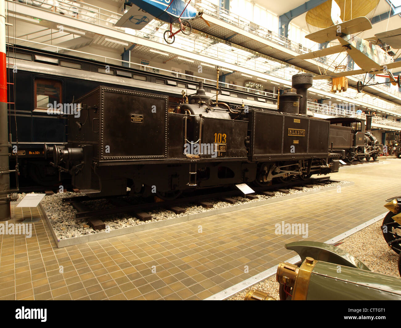 The BEB I 103 Kladno locomotives, displayed at the National Technical ...