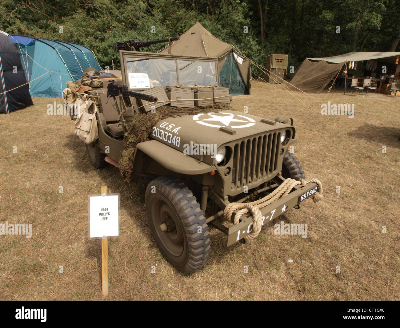 The 1944 Willys MB, owned by Tim Wood, is an authentic World War II ...