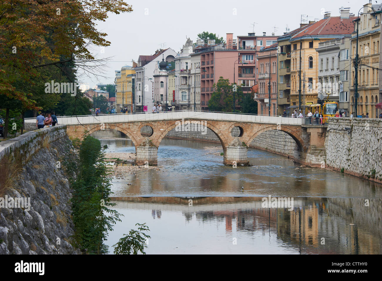 the Latin bridge, Sarajevo, where Serb nationalist Gavrilo Princip ...