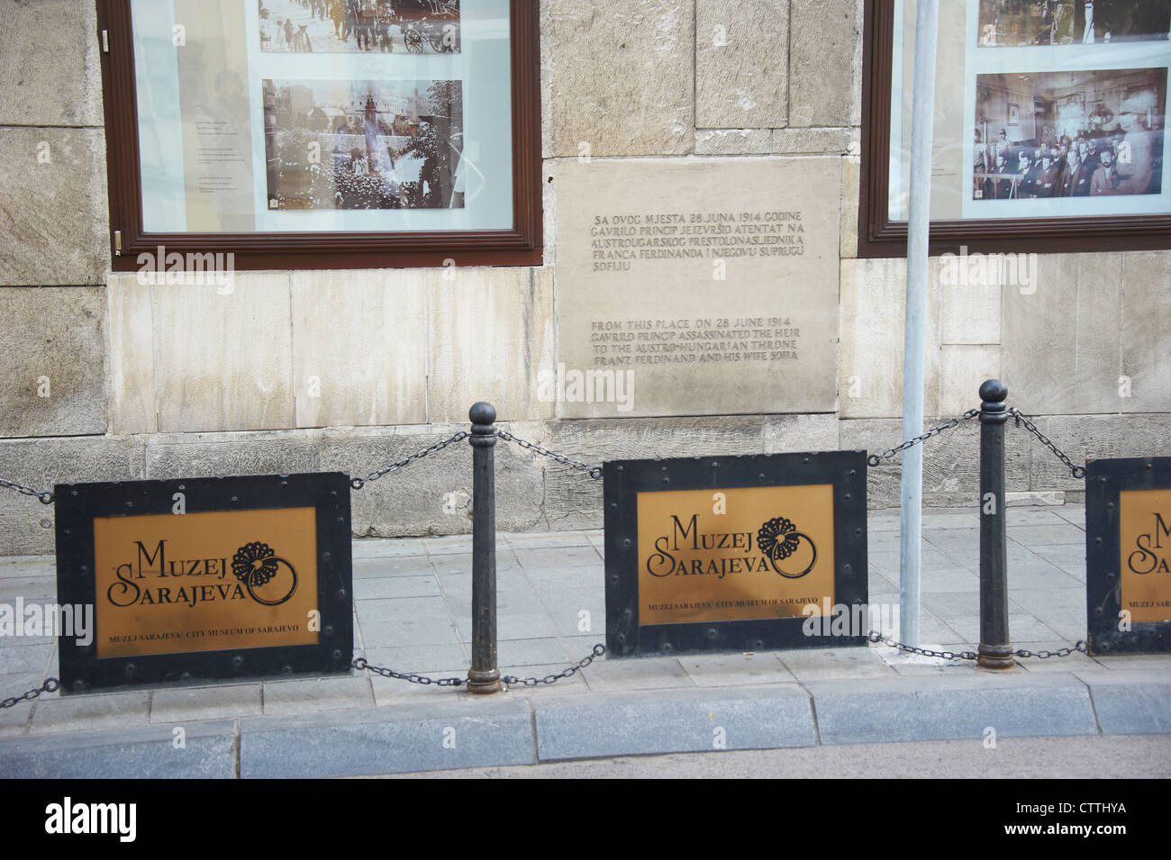 the Latin bridge, Sarajevo, where Serb nationalist Gavrilo Princip ...