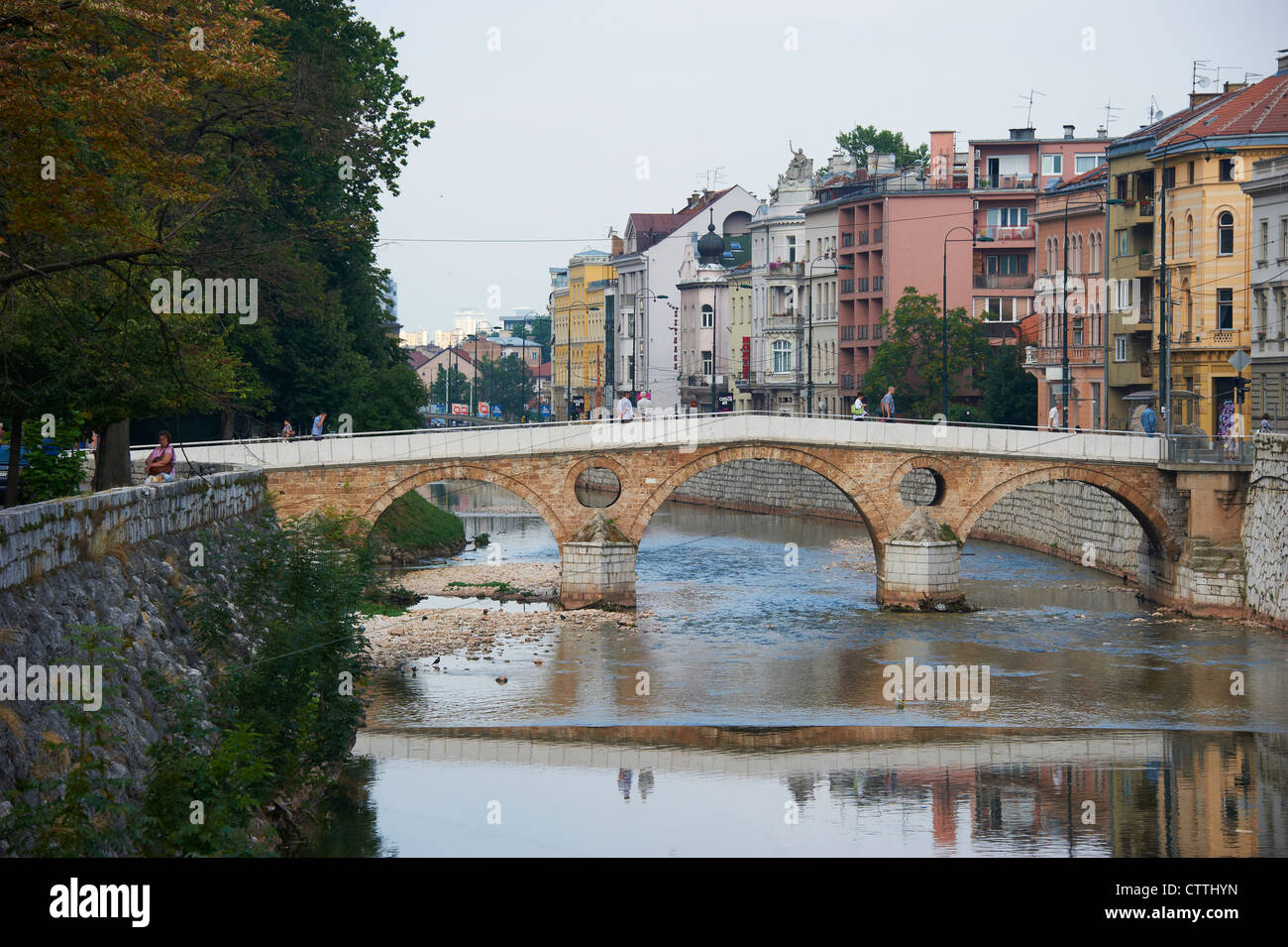 the Latin bridge, Sarajevo, where Serb nationalist Gavrilo Princip ...