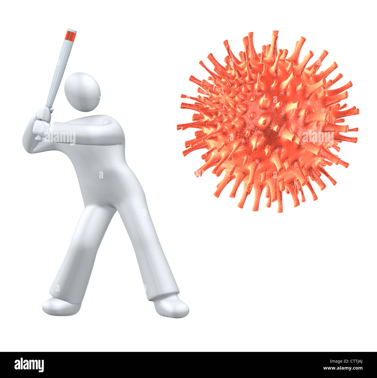 Flu virus cartoon hi-res stock photography and images - Alamy