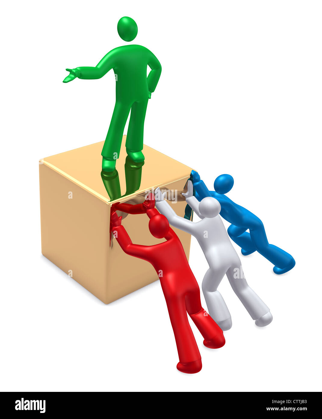 Working together or against Stock Photo - Alamy