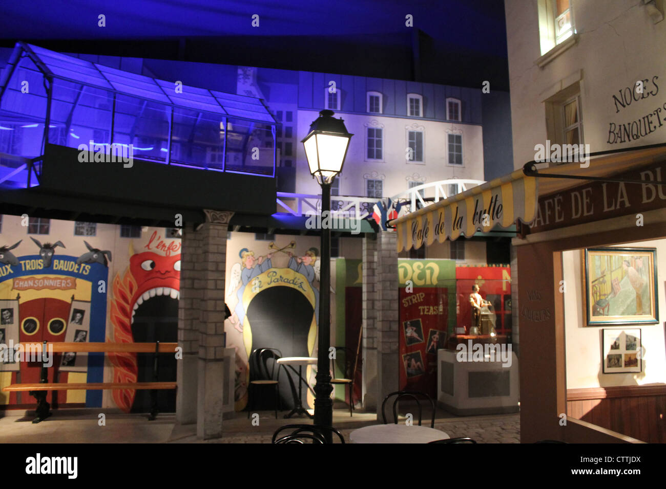 Realistic fake town from the Musée Des Automates, La Rochelle (the ...