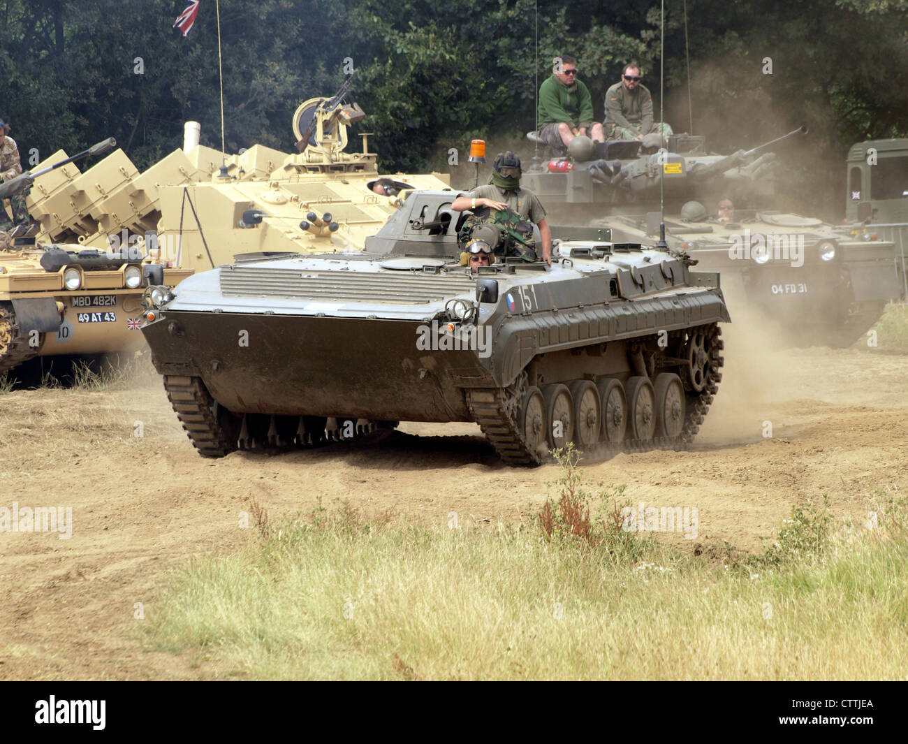 The Czech BVP-1 is an amphibious infantry fighting vehicle, equipped ...