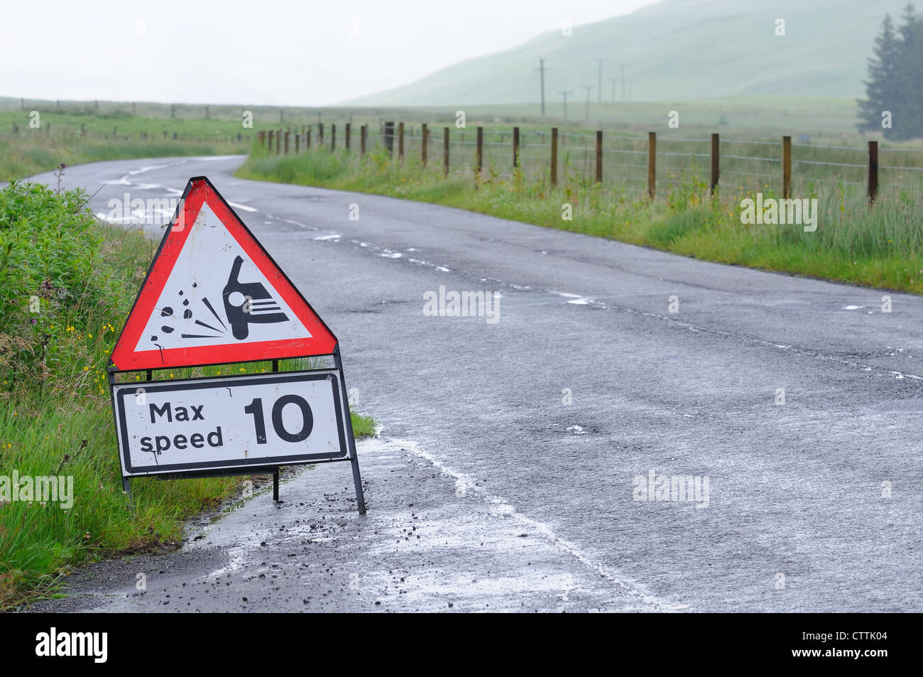 Loose road surface hi-res stock photography and images - Alamy