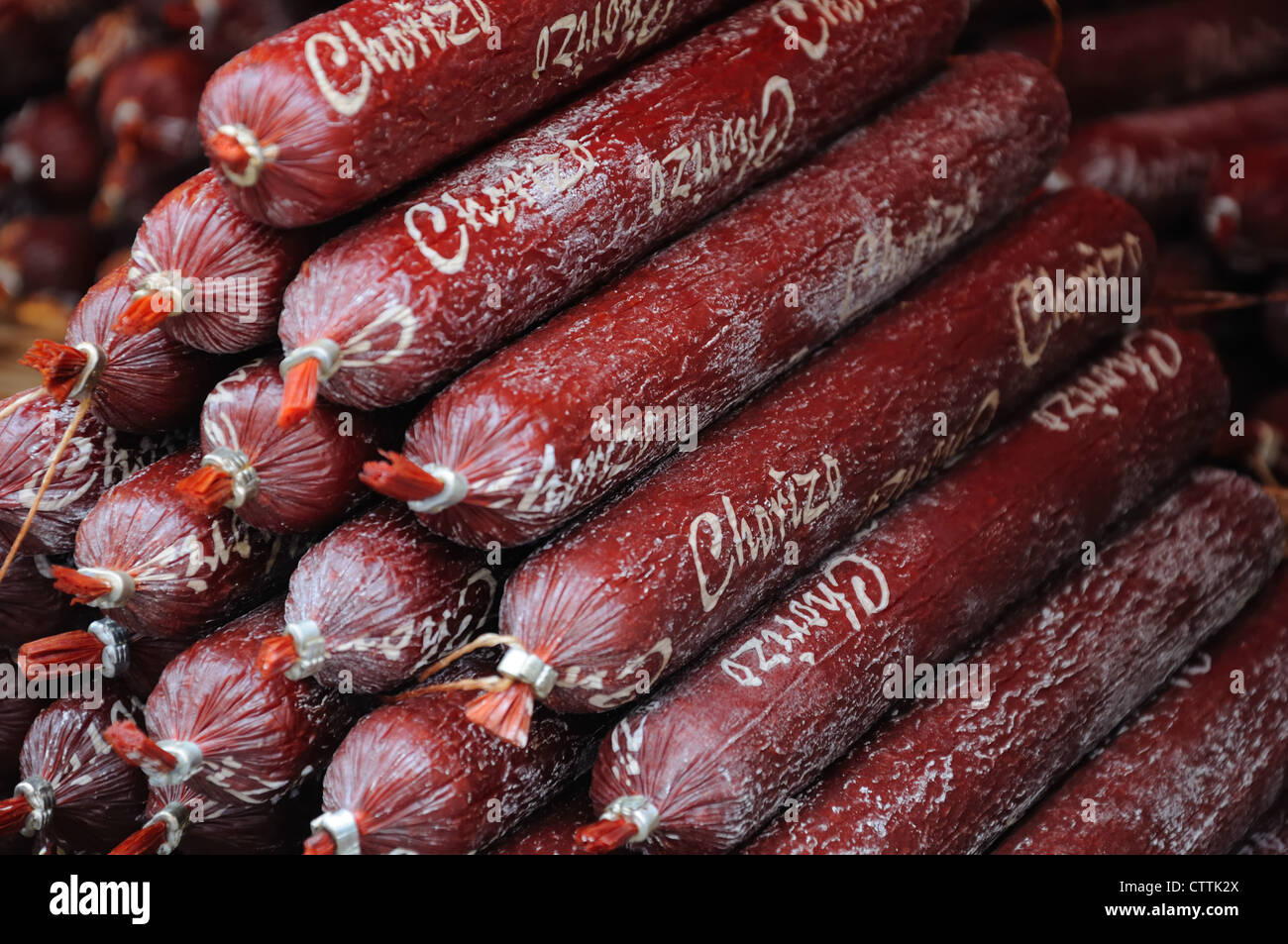 Chorizo stall hi-res stock photography and images - Alamy