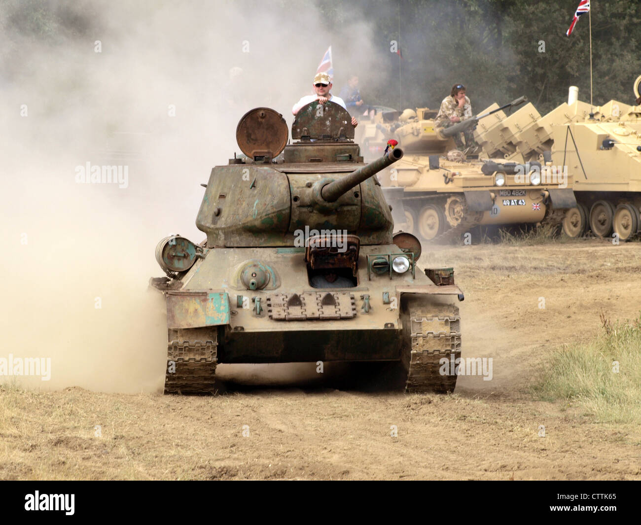 The T34/85 is a Soviet-made main battle tank, known for its robust ...