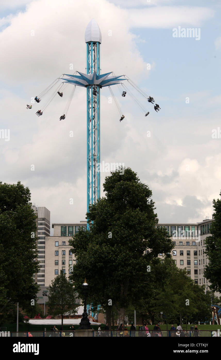 Fairground Ride on Londons South Bank Stock Photo - Alamy