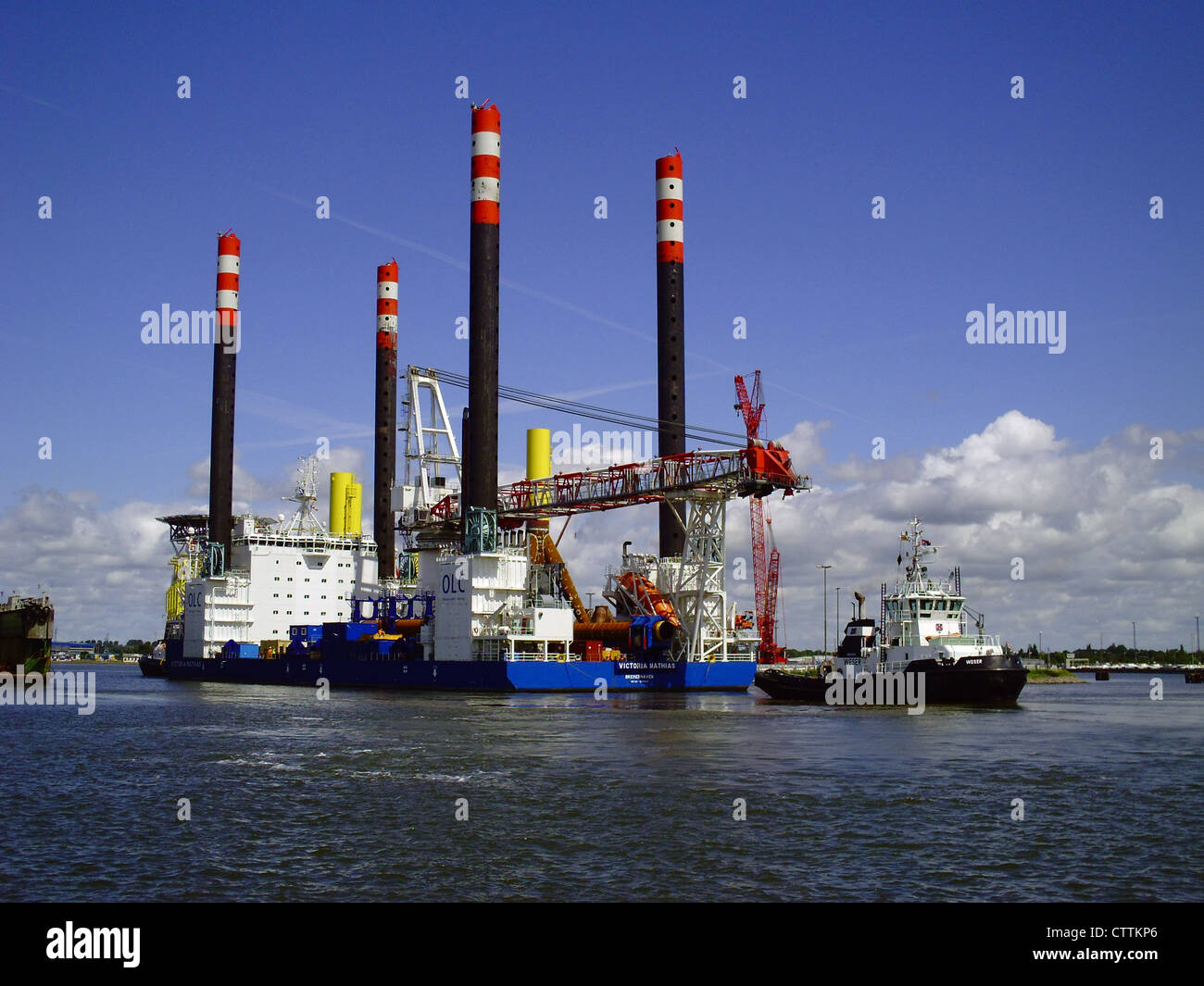 The Victoria Mathias is a heavy-lift jack-up vessel used for offshore ...