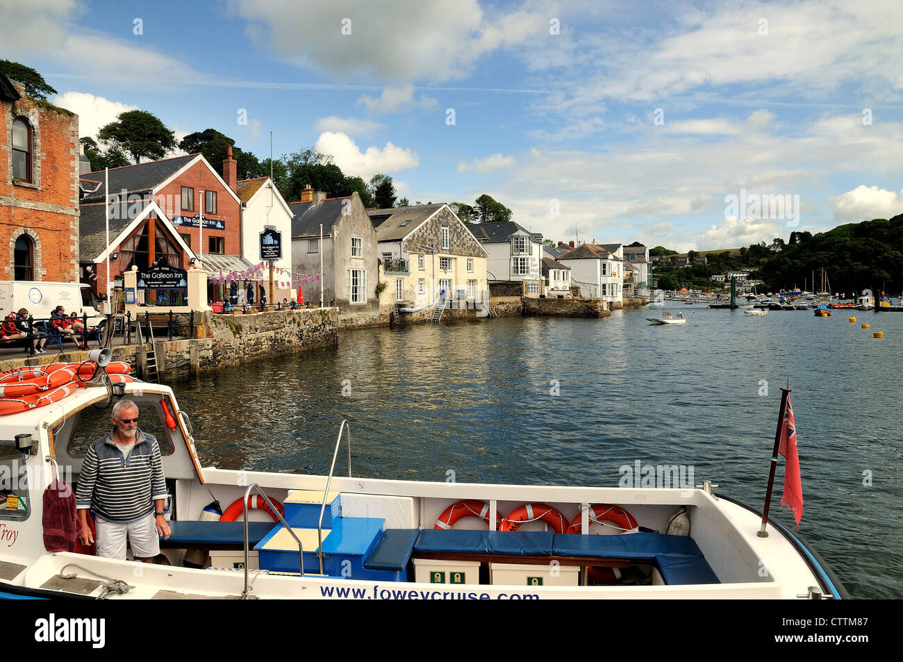 Waterfront at Fowey Cornwall Stock Photo - Alamy