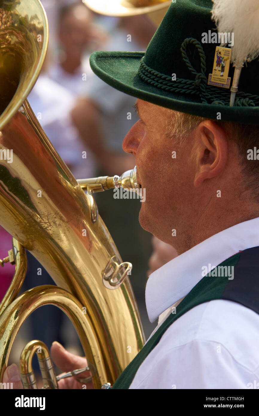 Bavarian musician with tuba hi-res stock photography and images - Alamy