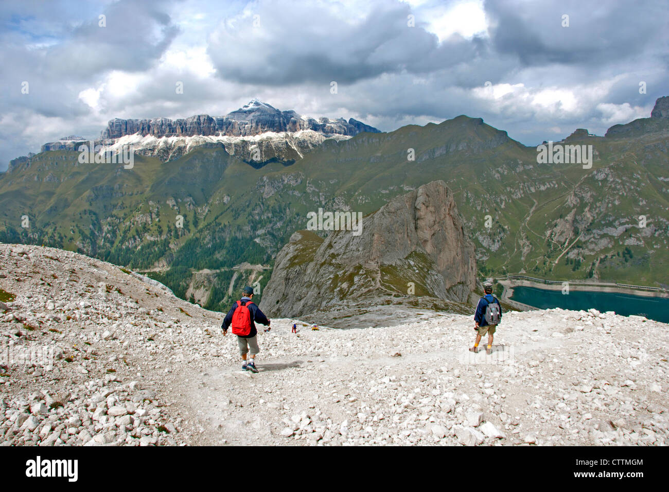 The Sella massif seen from Marmolada Stock Photo - Alamy