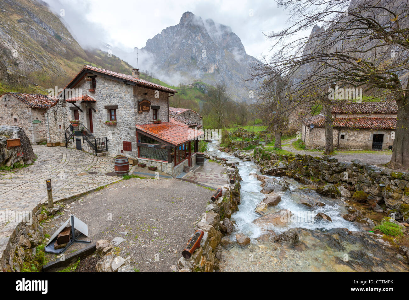 Bulnes (La Villa), Cabrales, Picos de Europa National Park, Asturias ...