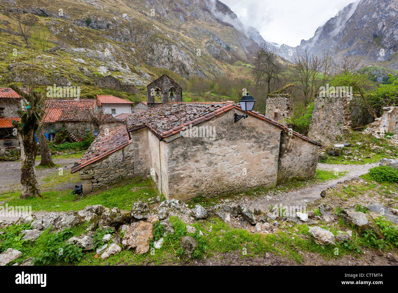 Bulnes (La Villa), Cabrales, Picos de Europa National Park, Asturias ...