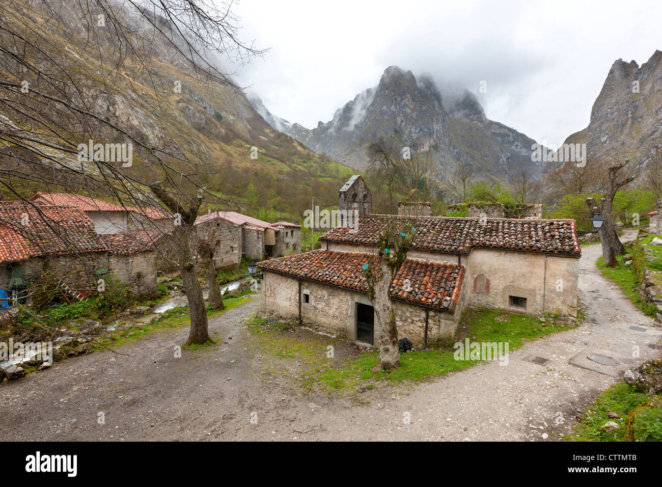 Bulnes (La Villa), Cabrales, Picos de Europa National Park, Asturias ...