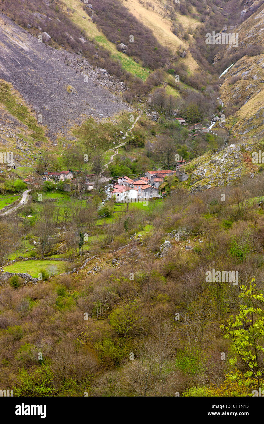Bulnes, Cabrales, Picos de Europa National Park, Asturias, Spain Stock ...