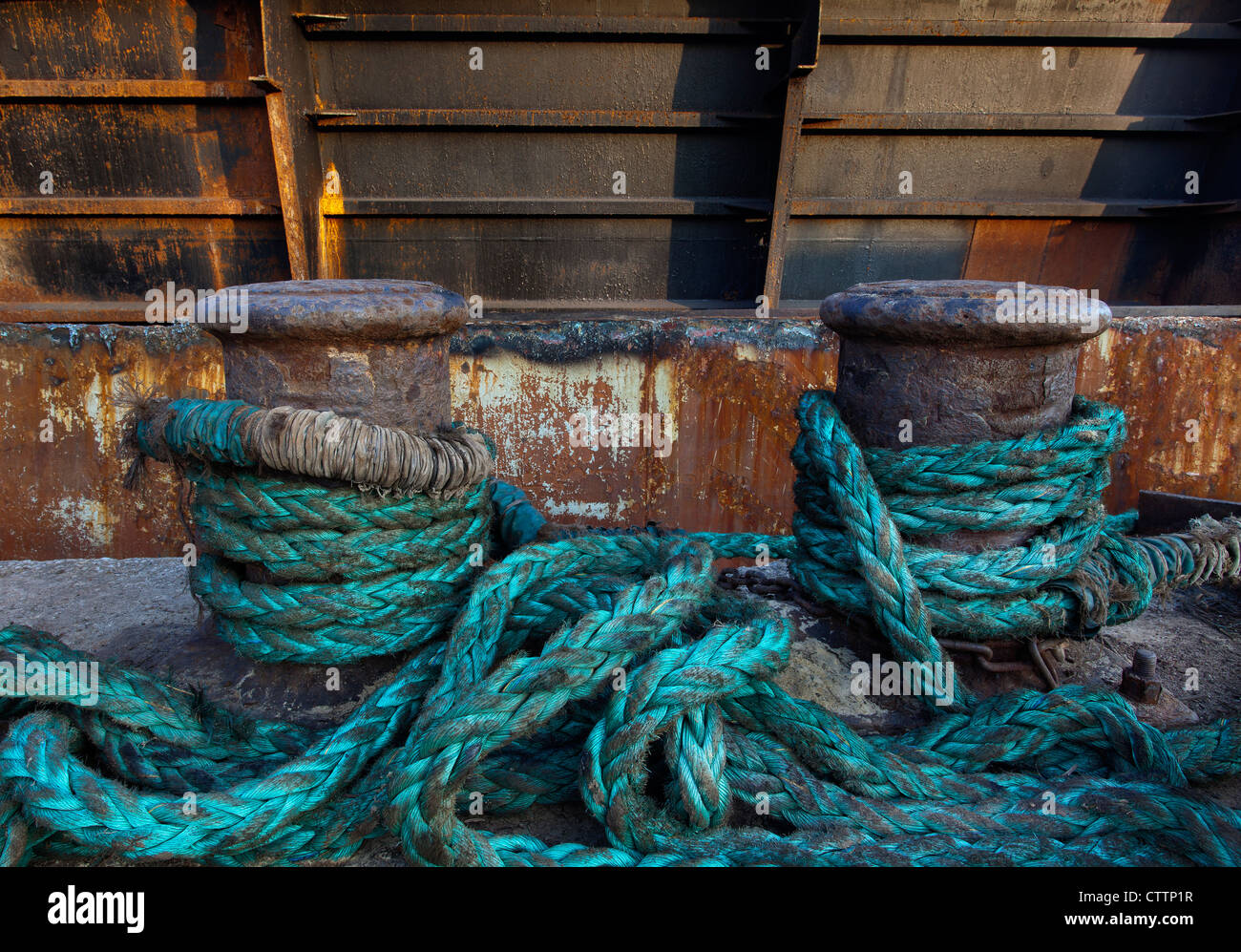 Pier of an old shipyard Stock Photo - Alamy