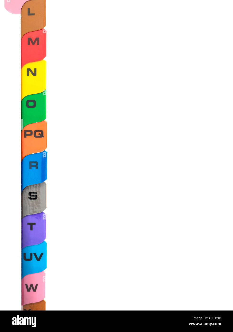 A conceptual business image using stationery file dividers Stock Photo ...