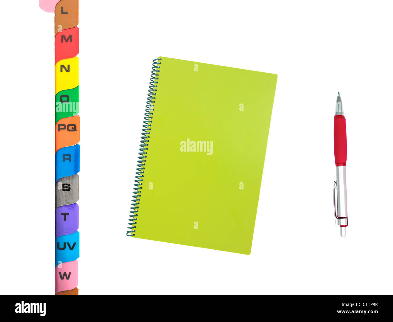 A conceptual business image using stationery file dividers Stock Photo ...