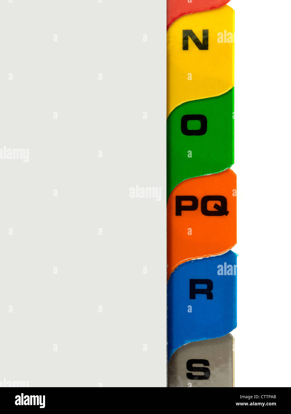 A conceptual business image using stationery file dividers Stock Photo ...