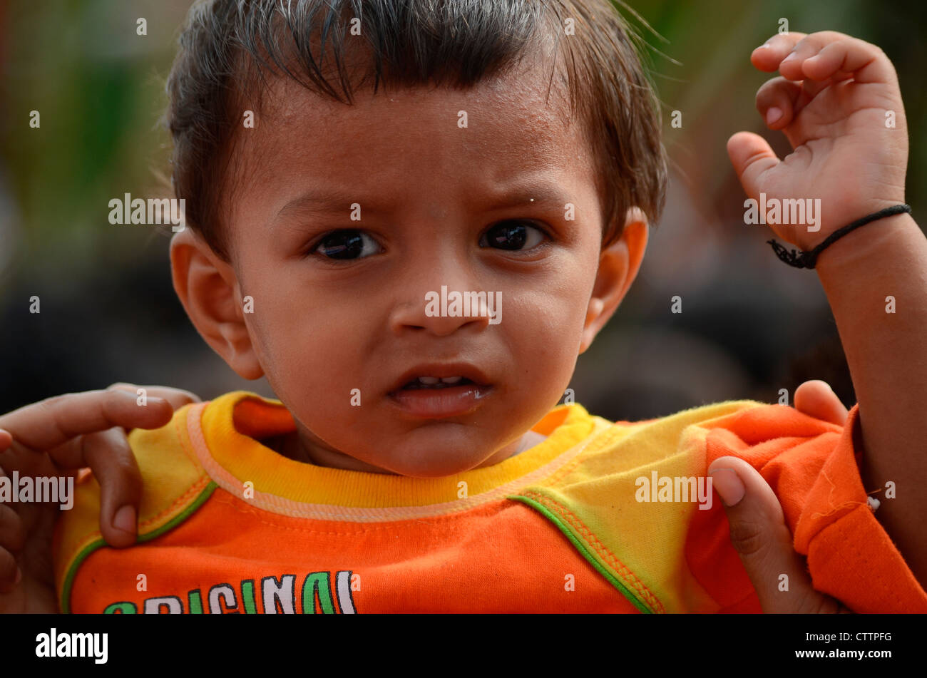 A scared child Stock Photo - Alamy