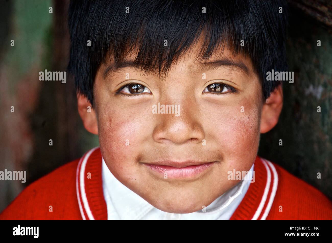 Portrait of a boy in Ecuador Stock Photo - Alamy