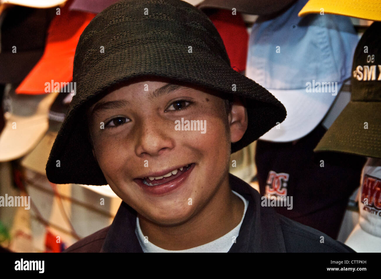 Portrait of a boy in Ecuador Stock Photo - Alamy
