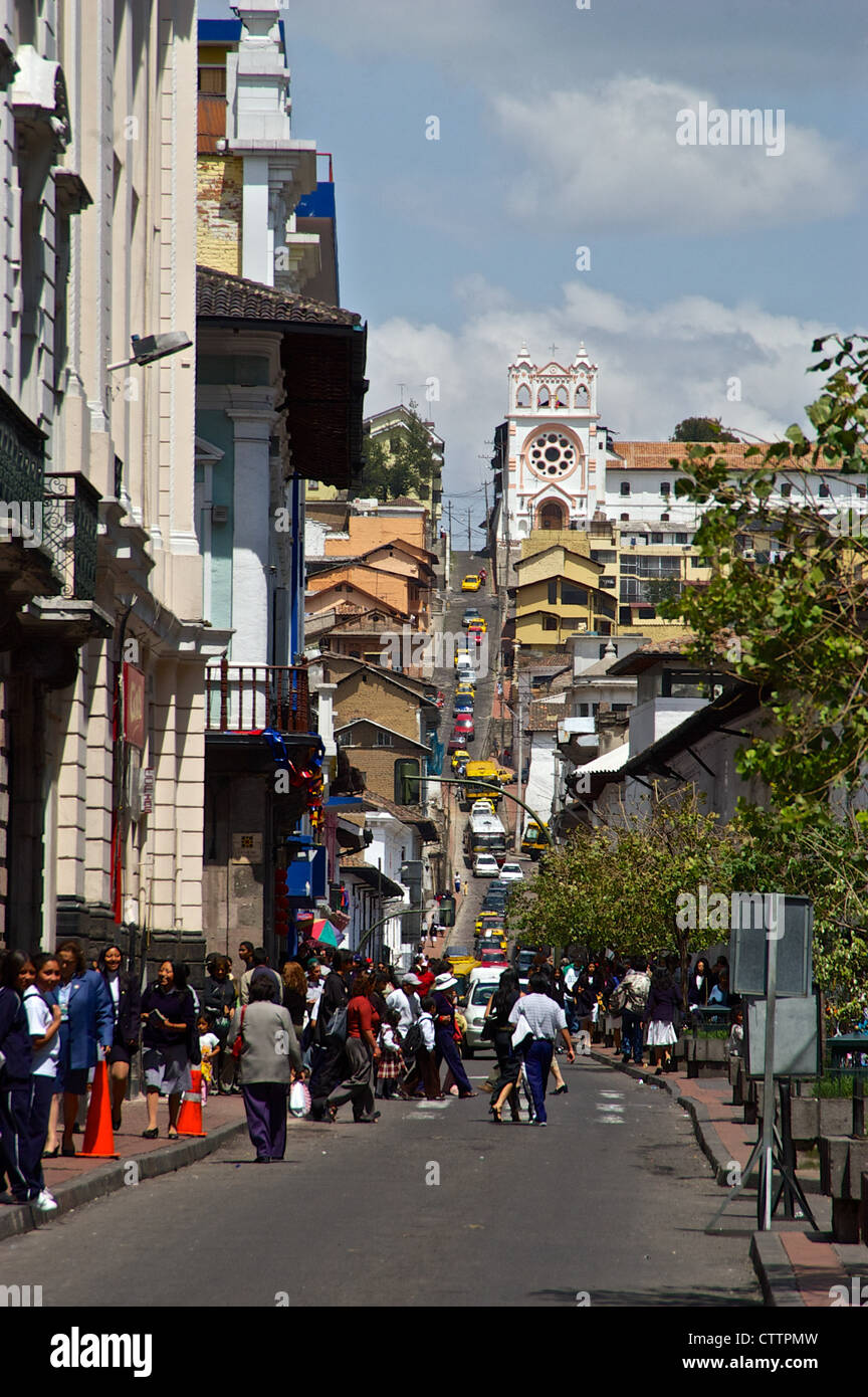 Streets of Quito, Ecuador Stock Photo - Alamy