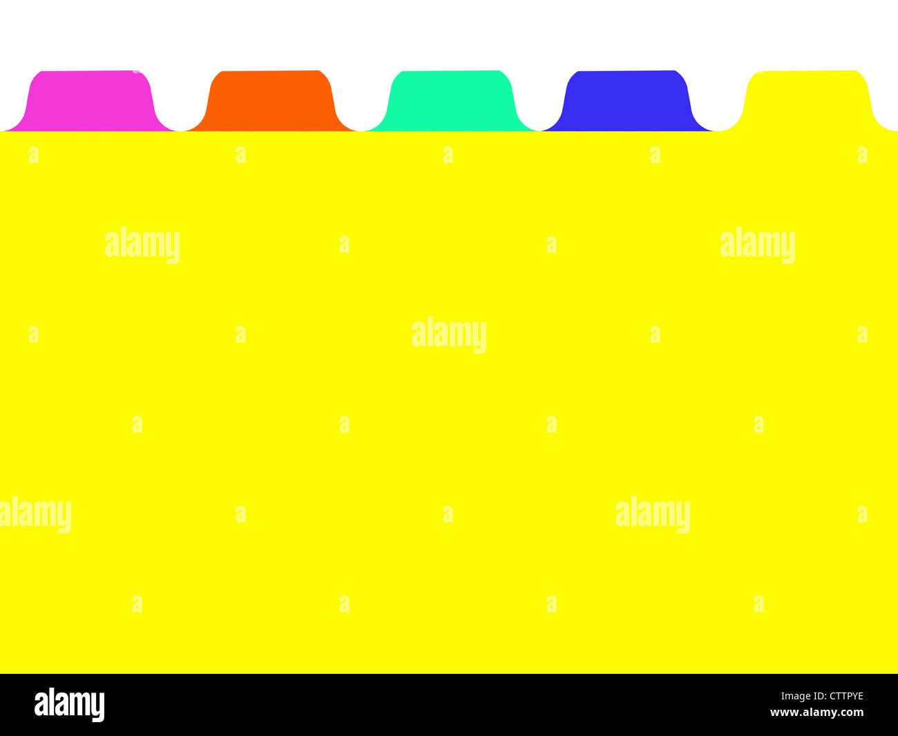 A conceptual business image using stationery file dividers Stock Photo ...
