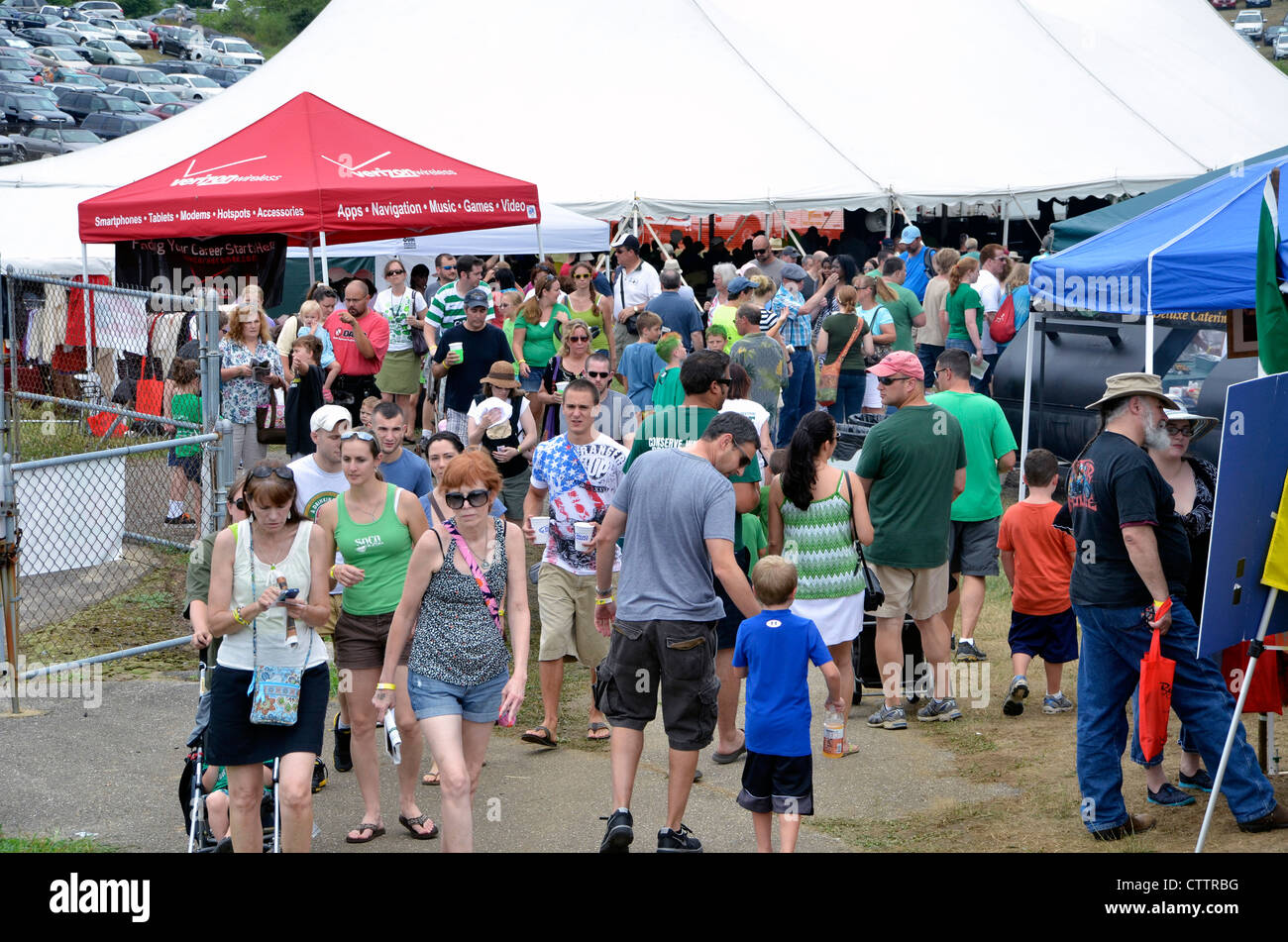 Crowd at a festival in Maryland Stock Photo - Alamy