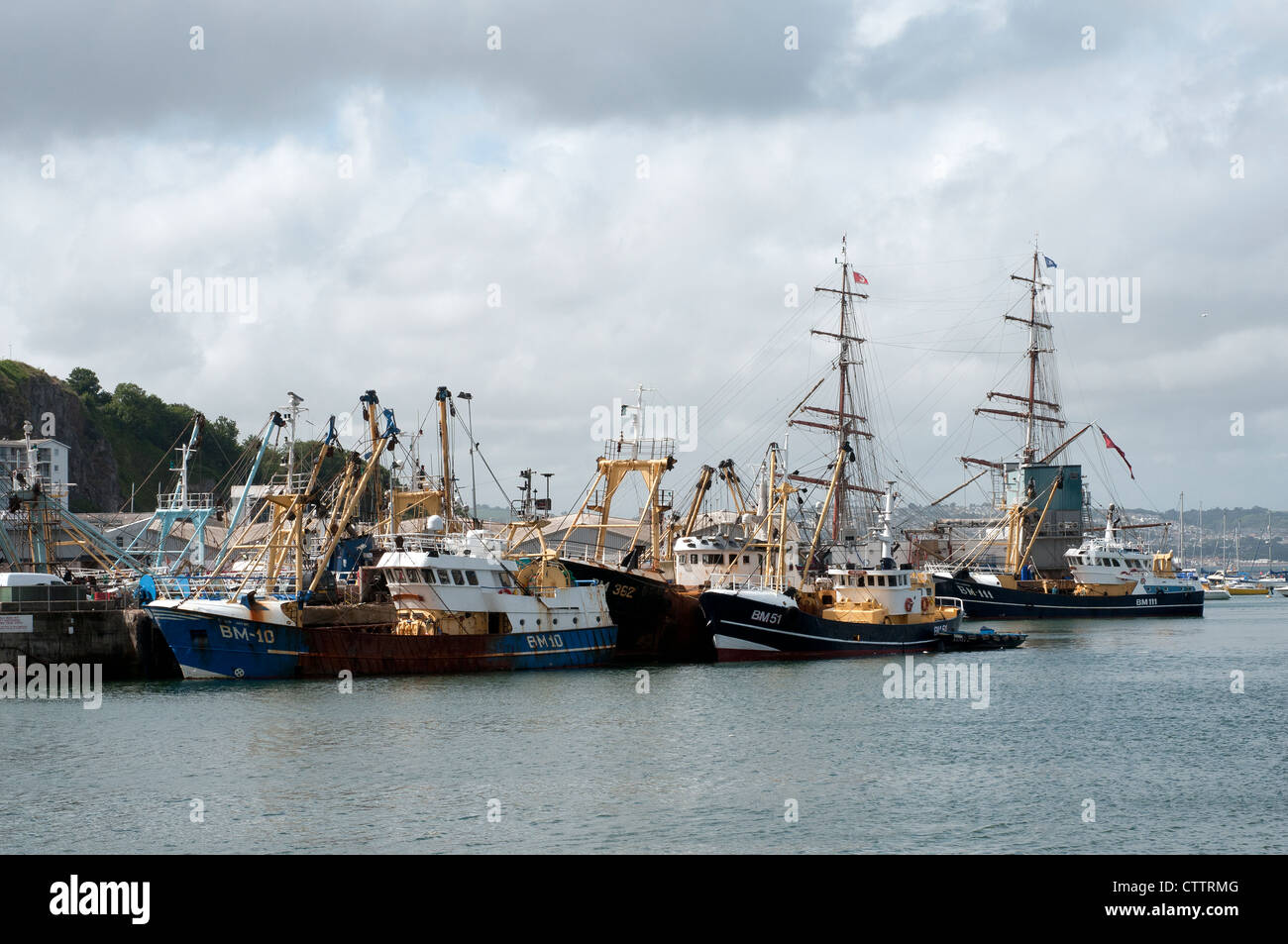 Brixham fishing fleet Stock Photo - Alamy