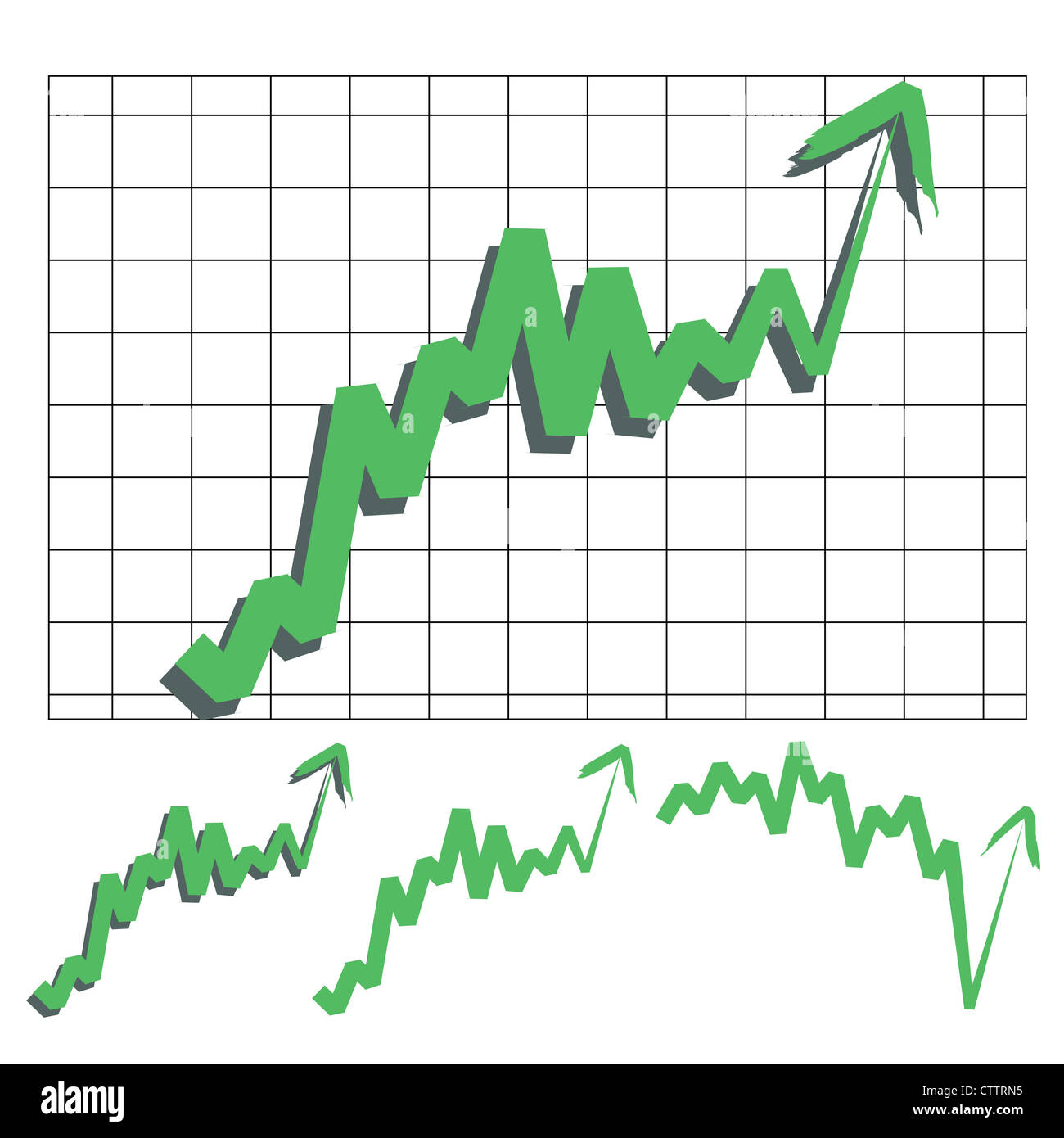 stocks index upward arrow vector, indicate rising and rebounds. Please ...