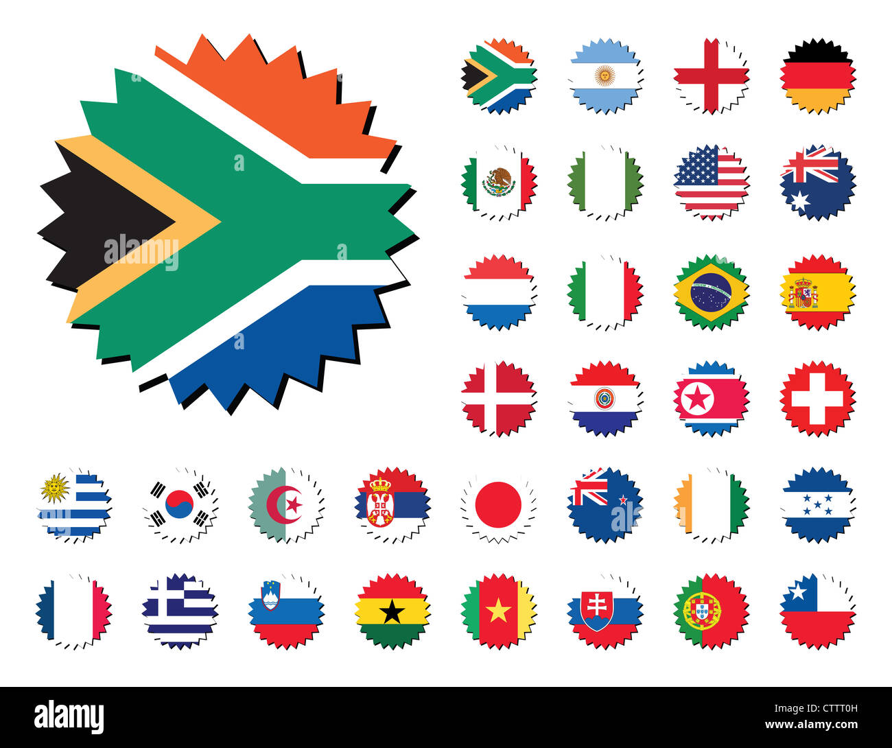 32 countries Cut Out Stock Images & Pictures - Alamy