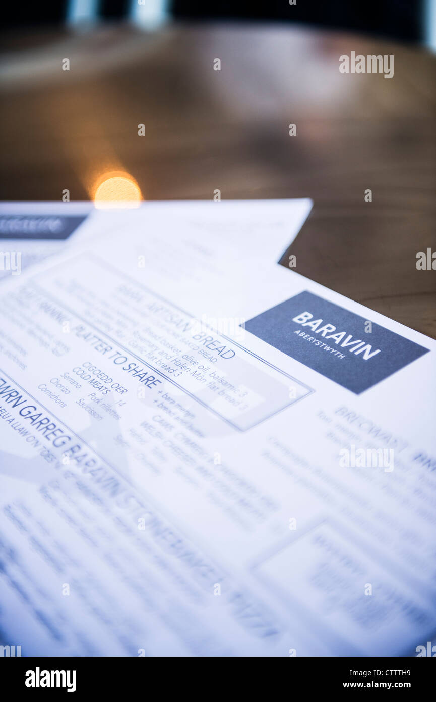 The menu at BARAVIN, a new pizzeria cafe bar bistro restaurant in ...
