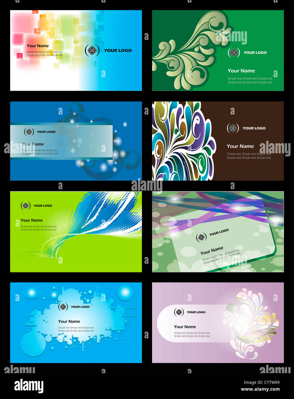 Various Business Card Stock Photo - Alamy
