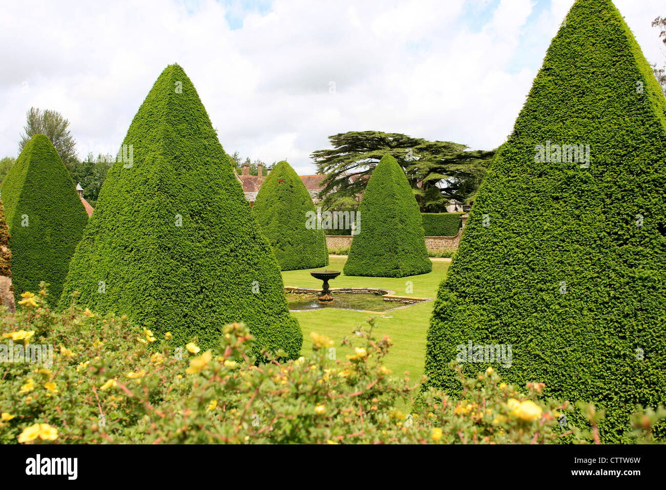 The Obelisk shaped Topiary a main feature of the gardens at ...