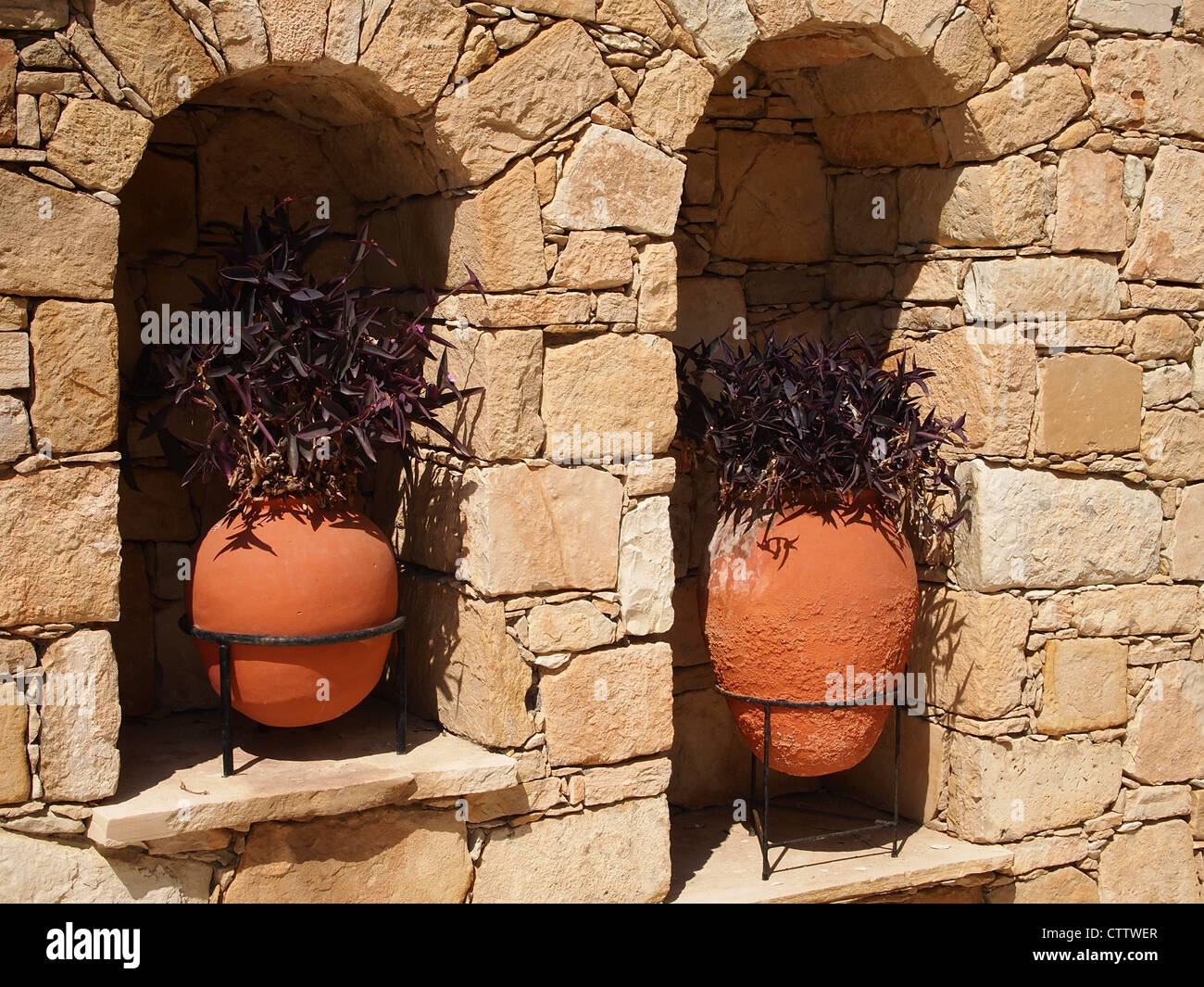 Interesting flower pots Stock Photo - Alamy