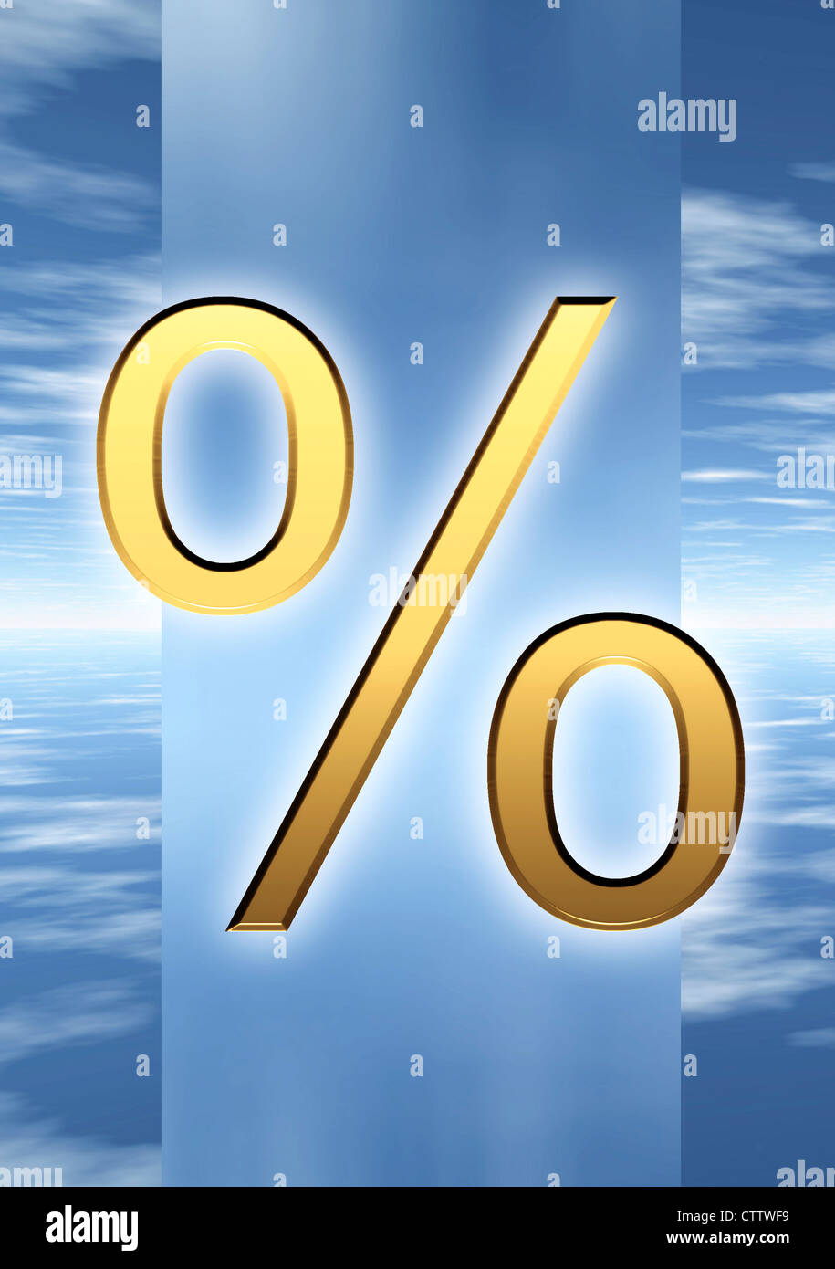 Prozentzeichen 3-D Stock Photo - Alamy