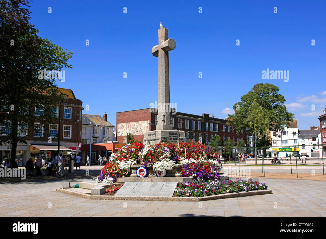 The War Memorial in the E. Devon town of Exmouth Stock Photo - Alamy