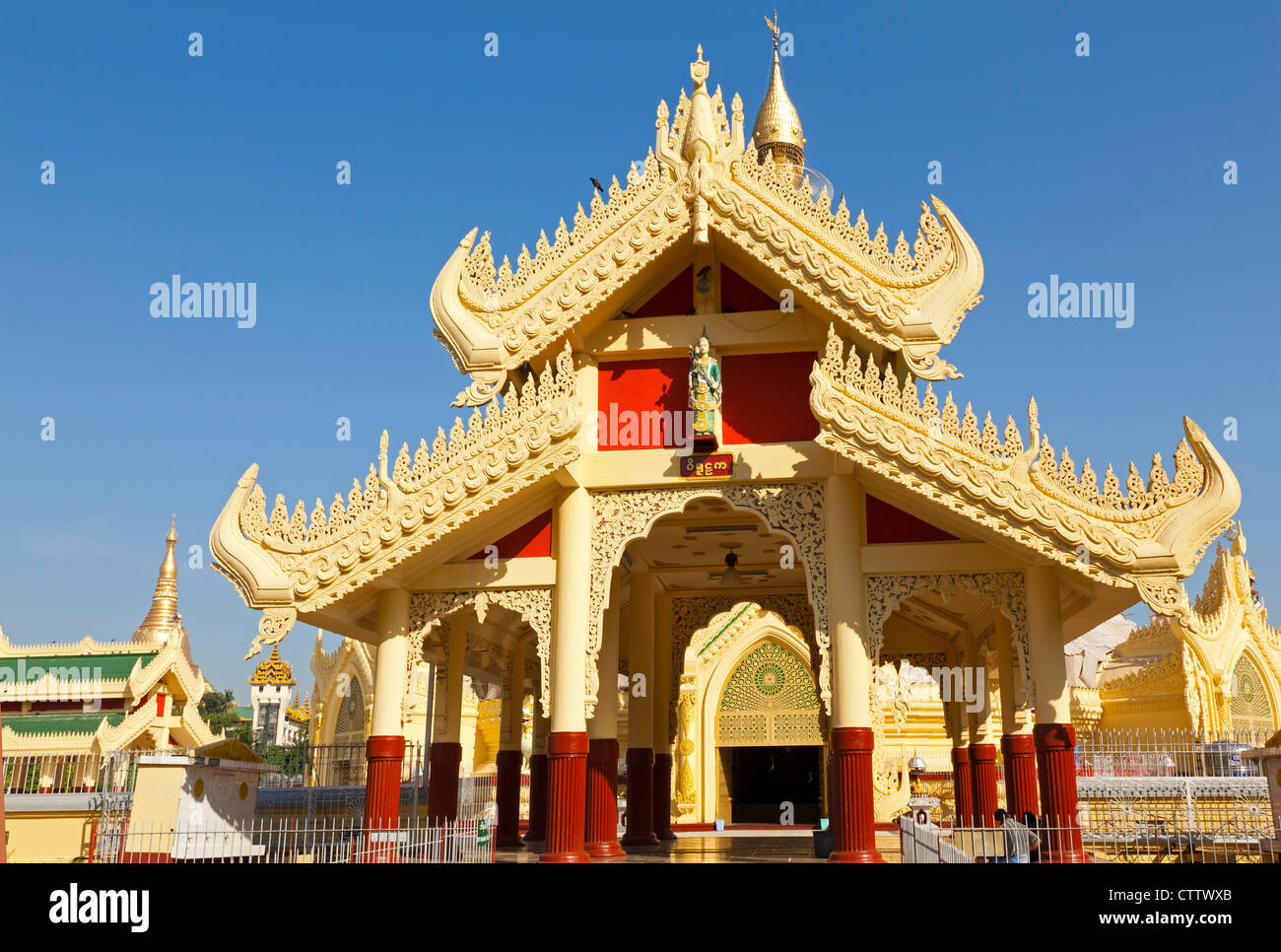 Myanmar temple design hi-res stock photography and images - Alamy