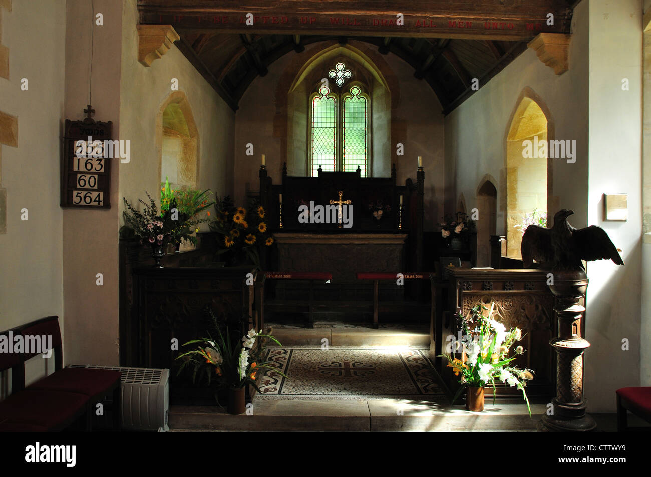 Small country church interior hi-res stock photography and images - Alamy