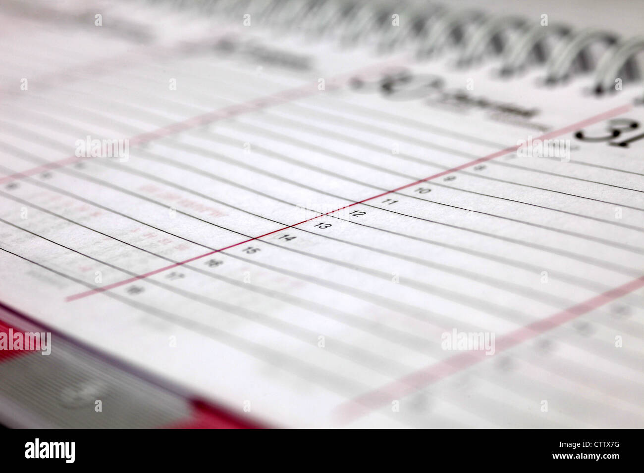 Opened calendar hi-res stock photography and images - Alamy