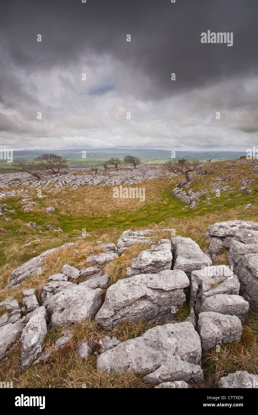 Typical Yorkshire Dales scenery from Twisleton Scar Stock Photo - Alamy