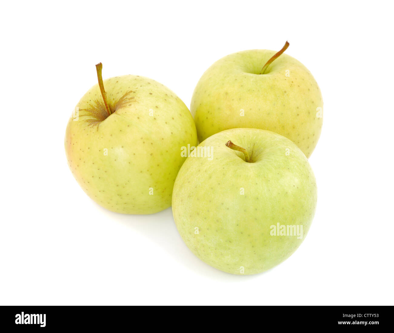 Three apples isolated on white background Stock Photo - Alamy
